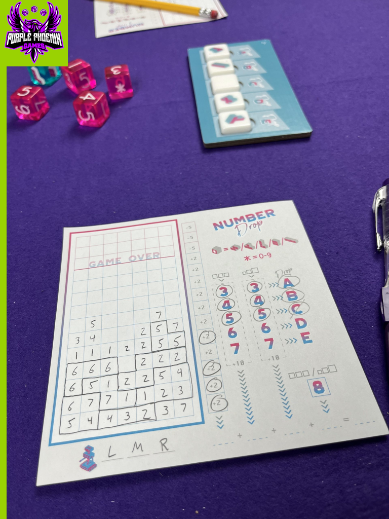 Number Drop Review – Purple Phoenix Games